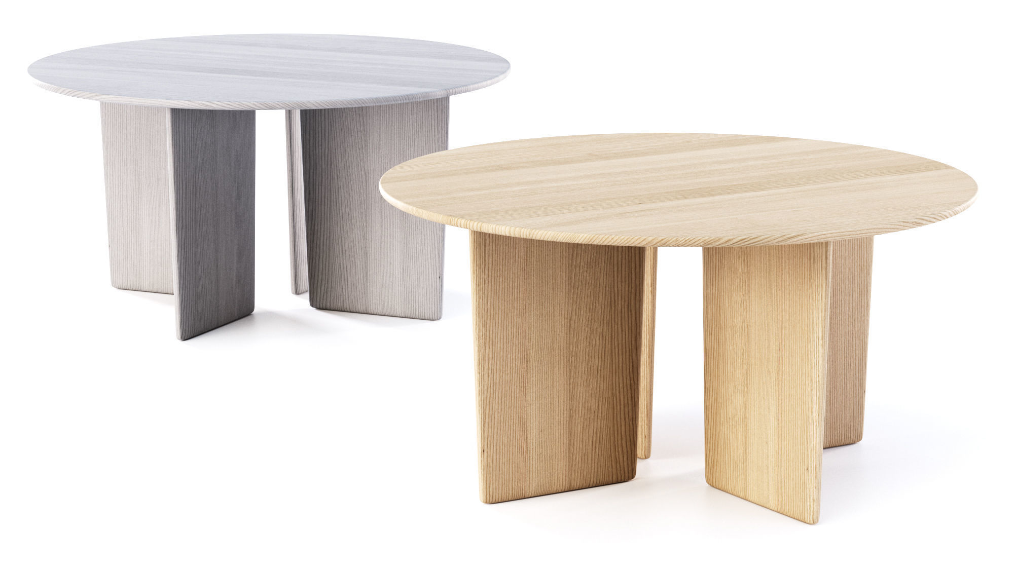 HBF Torre Round Conference Table with 4 Legs 3D model | CGTrader