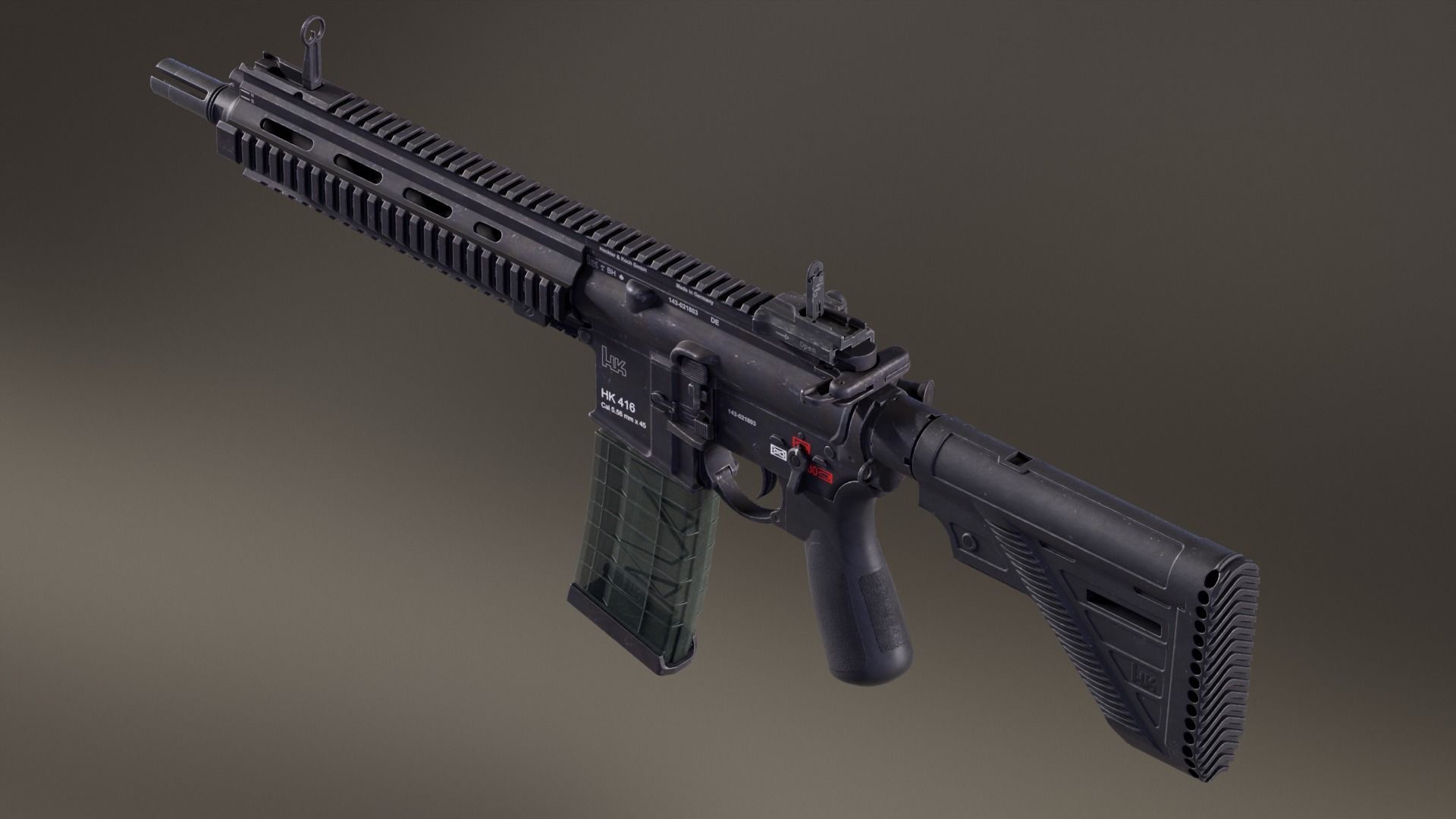 3D model HK 416A5 VR / AR / low-poly | CGTrader