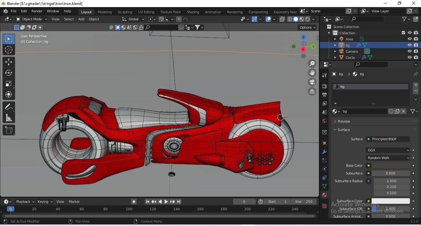 3D model Sci-Fi Tron Bike 3D Model - Perfect for Gaming VFX and Film VR / AR / low-poly | CGTrader