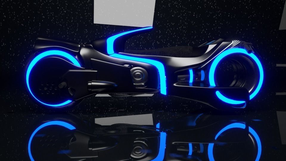 3D model Sci-Fi Tron Bike 3D Model - Perfect for Gaming VFX and Film VR ...