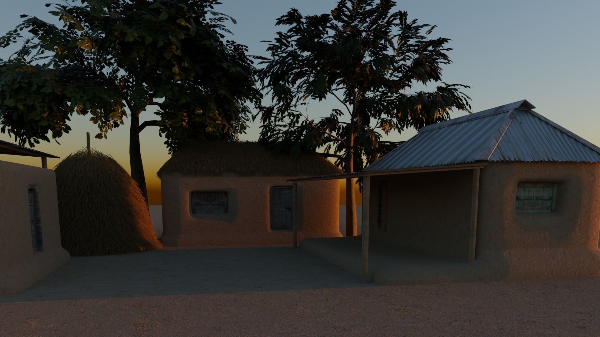 Village House 3D model | CGTrader