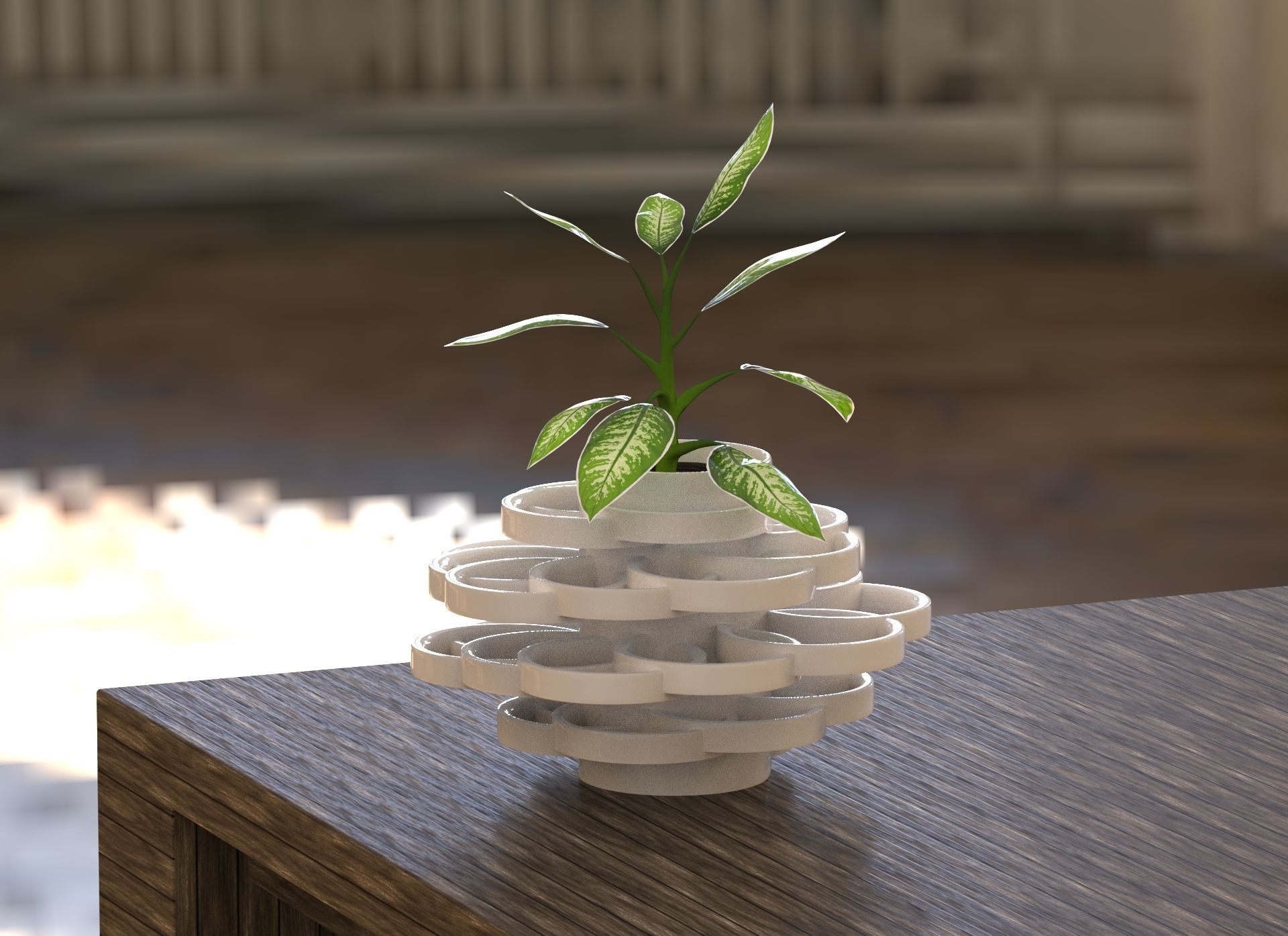 3D PRINT FLOWER POT 3D model 3D printable | CGTrader