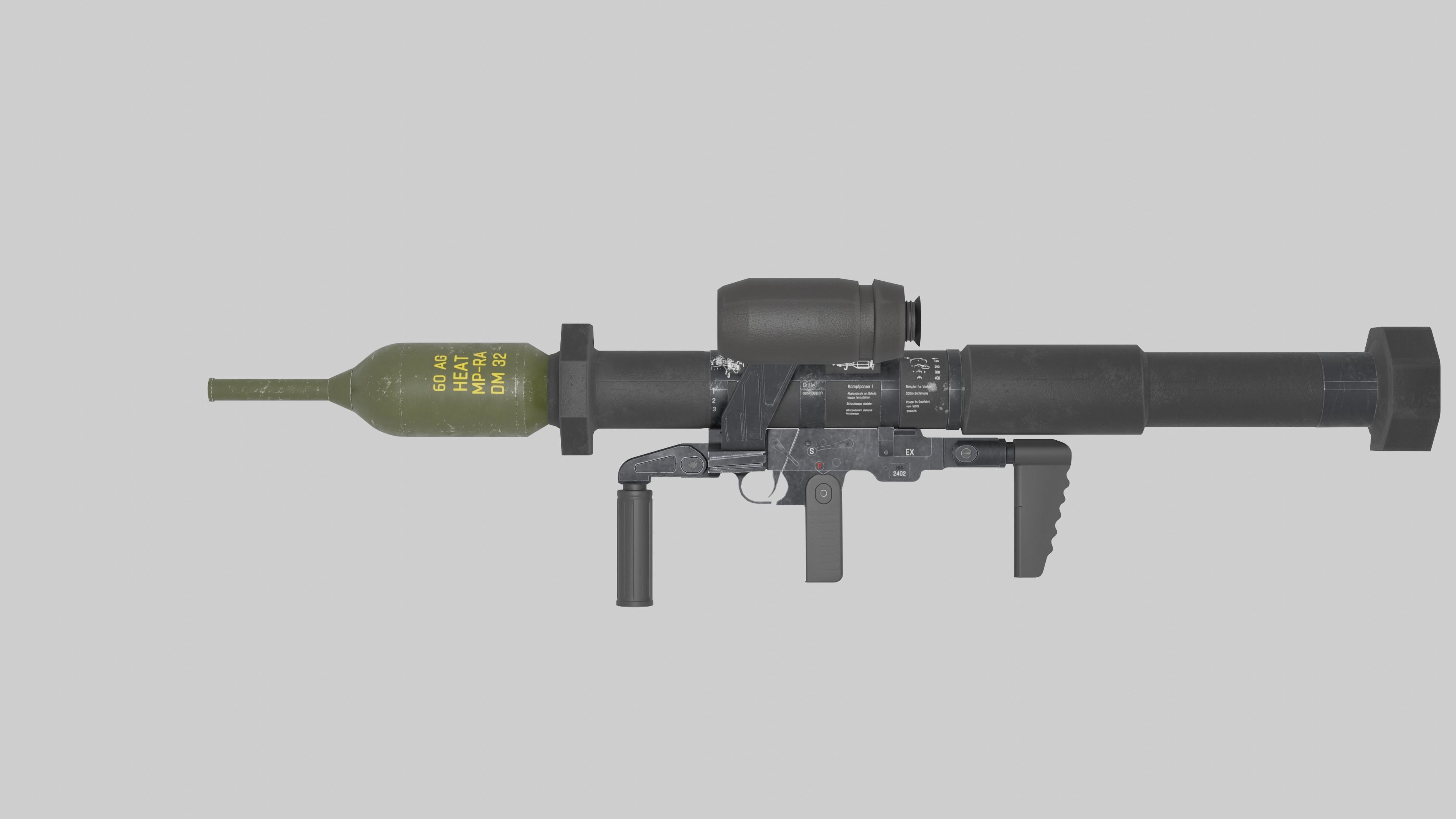 3D model Ultimate Panzerfaust 3 Rocket Launcher Pack VR / AR / low-poly | CGTrader