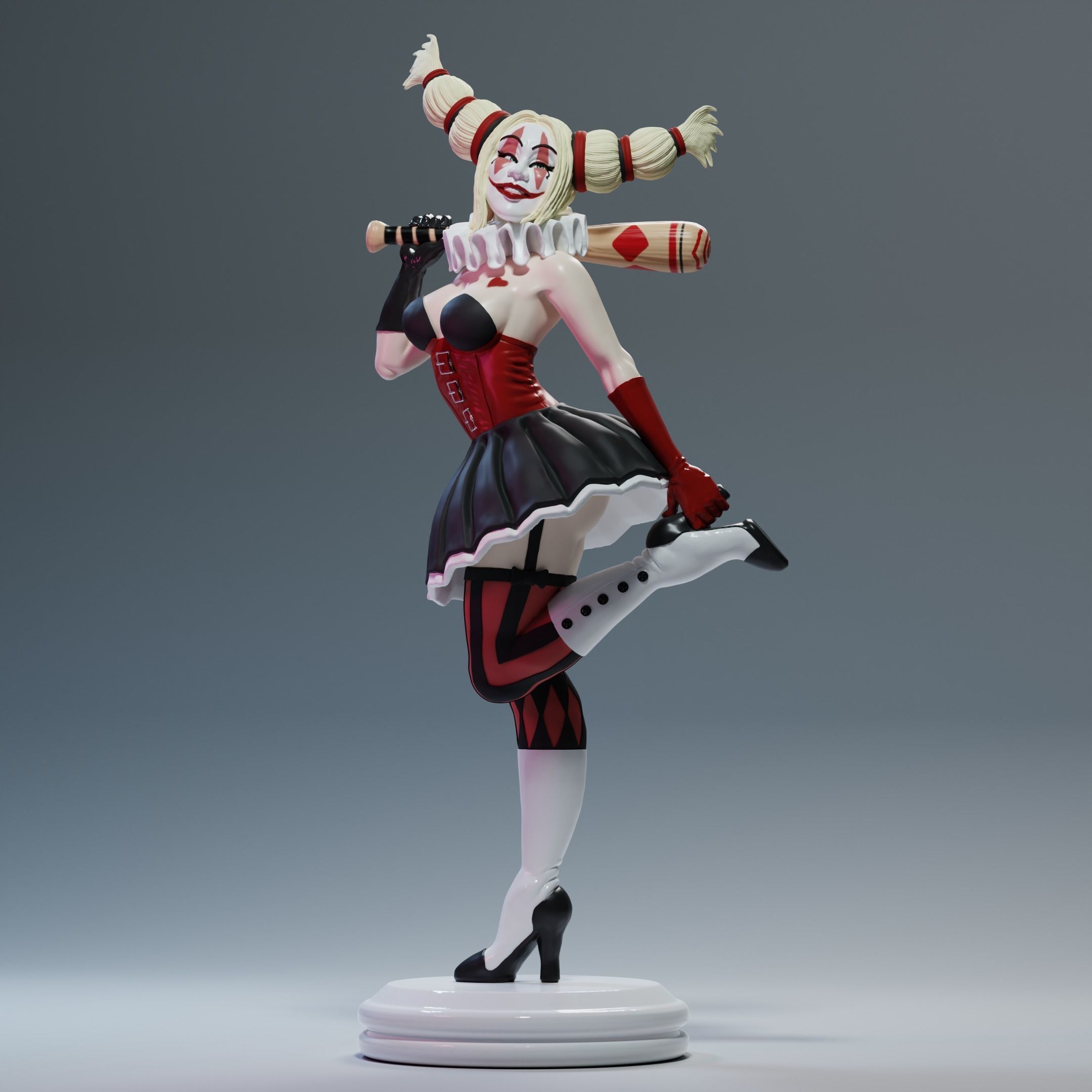 Harley quinn - collectible 3D model 3D printable | CGTrader