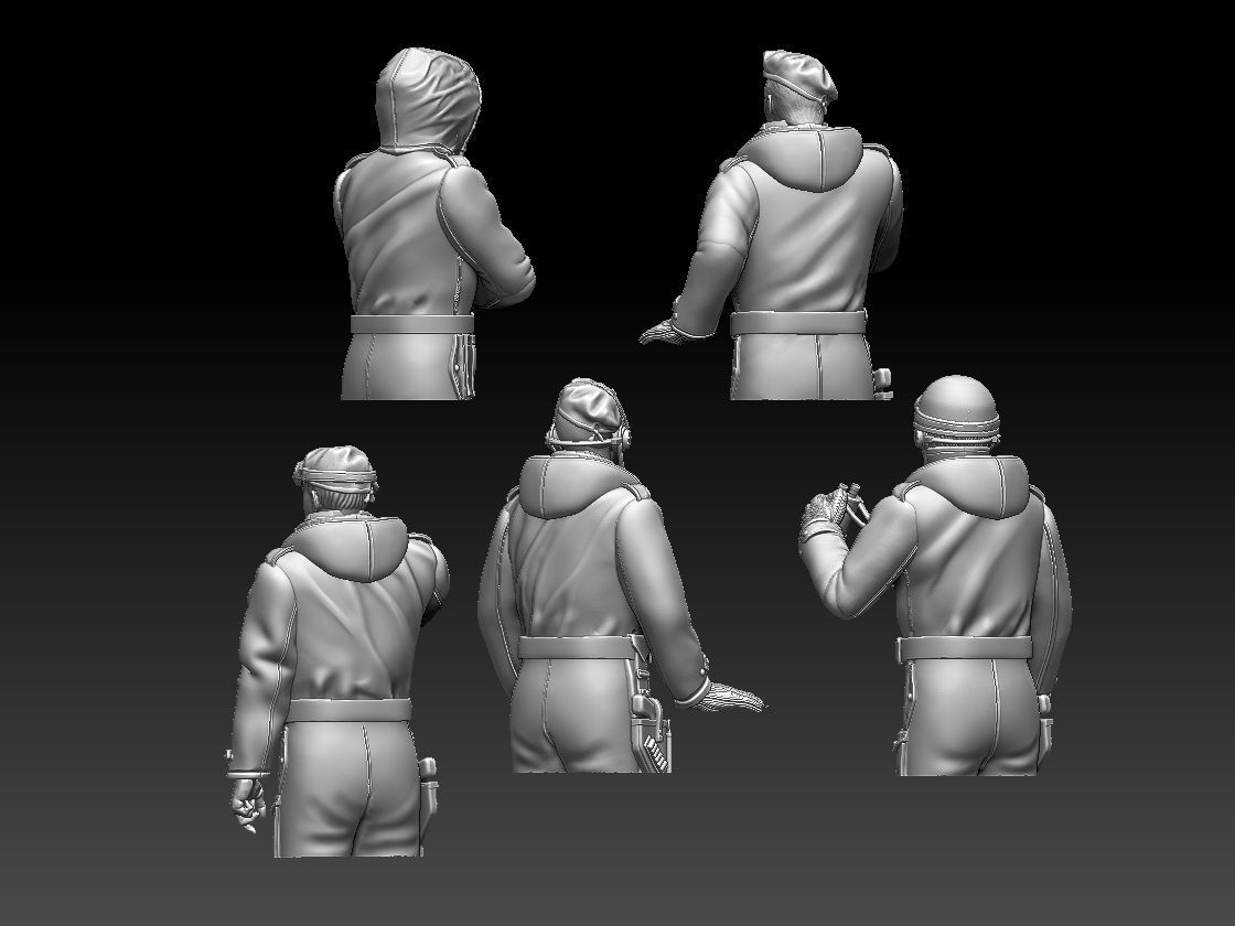 British tank crew ww2 3D model 3D printable | CGTrader