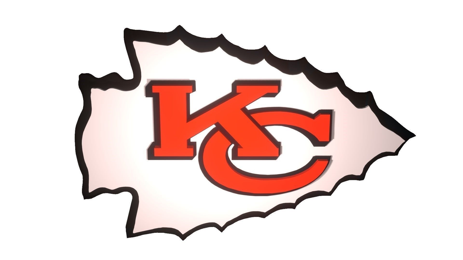 Kansas City Chiefs like logo 3D model | CGTrader