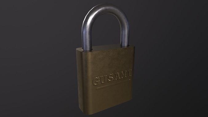 3D model Openable padlock 3D Model VR / AR / low-poly | CGTrader