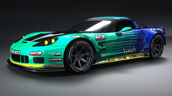 CHEVROLET CORVETTE C6 formula drift 3D model | CGTrader