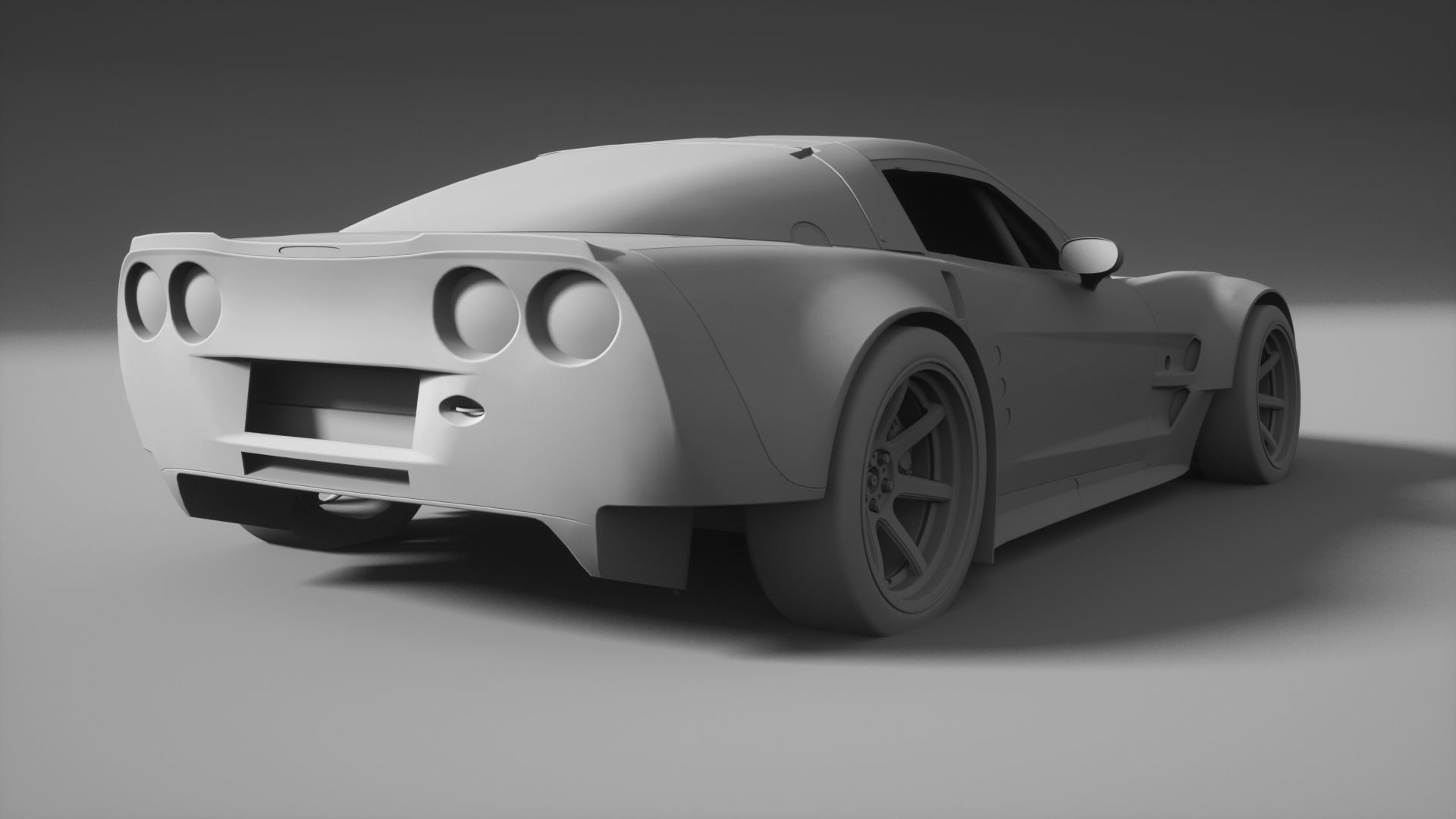 CHEVROLET CORVETTE C6 formula drift 3D model | CGTrader