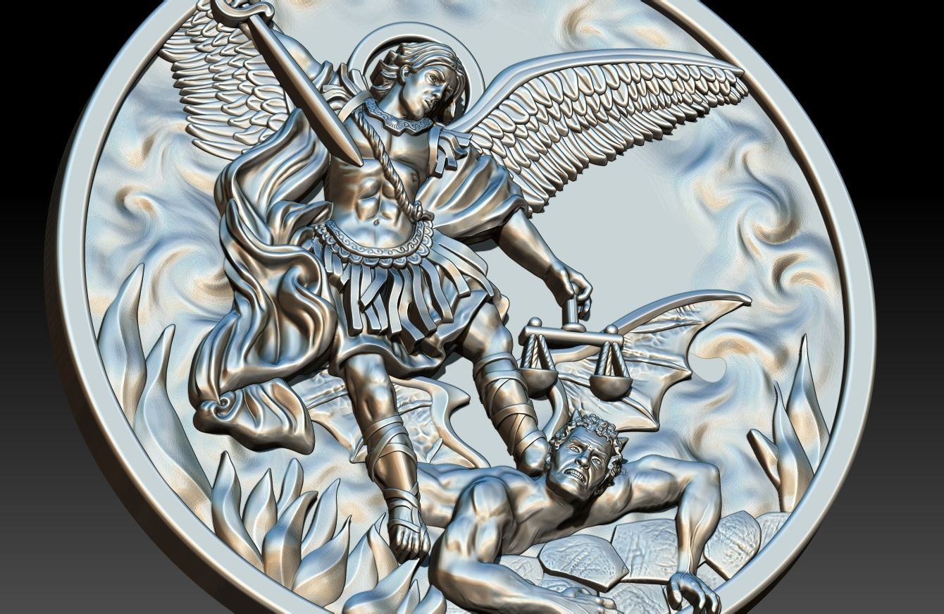 St Michael Archangel 3D model 3D printable | CGTrader