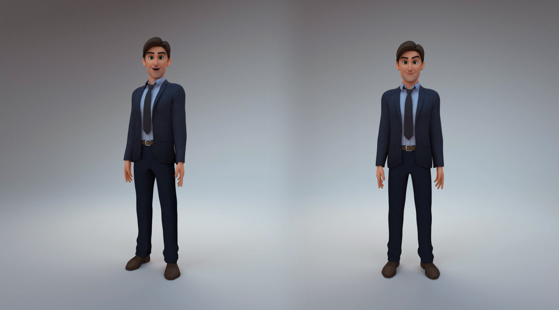 man cartoon 3D model rigged | CGTrader