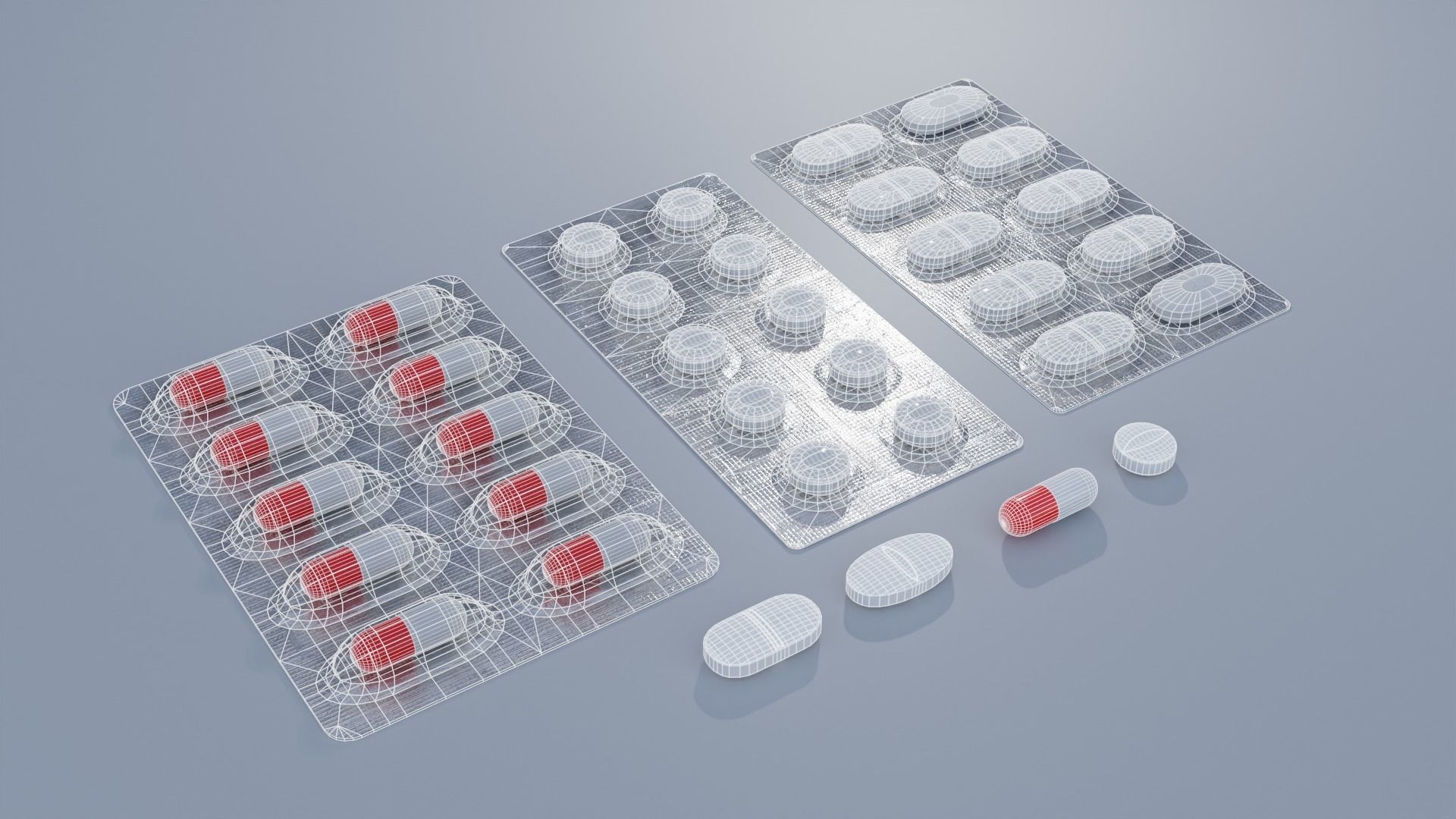 Pills and Blisters 4K and 2K Textures 3D model | CGTrader