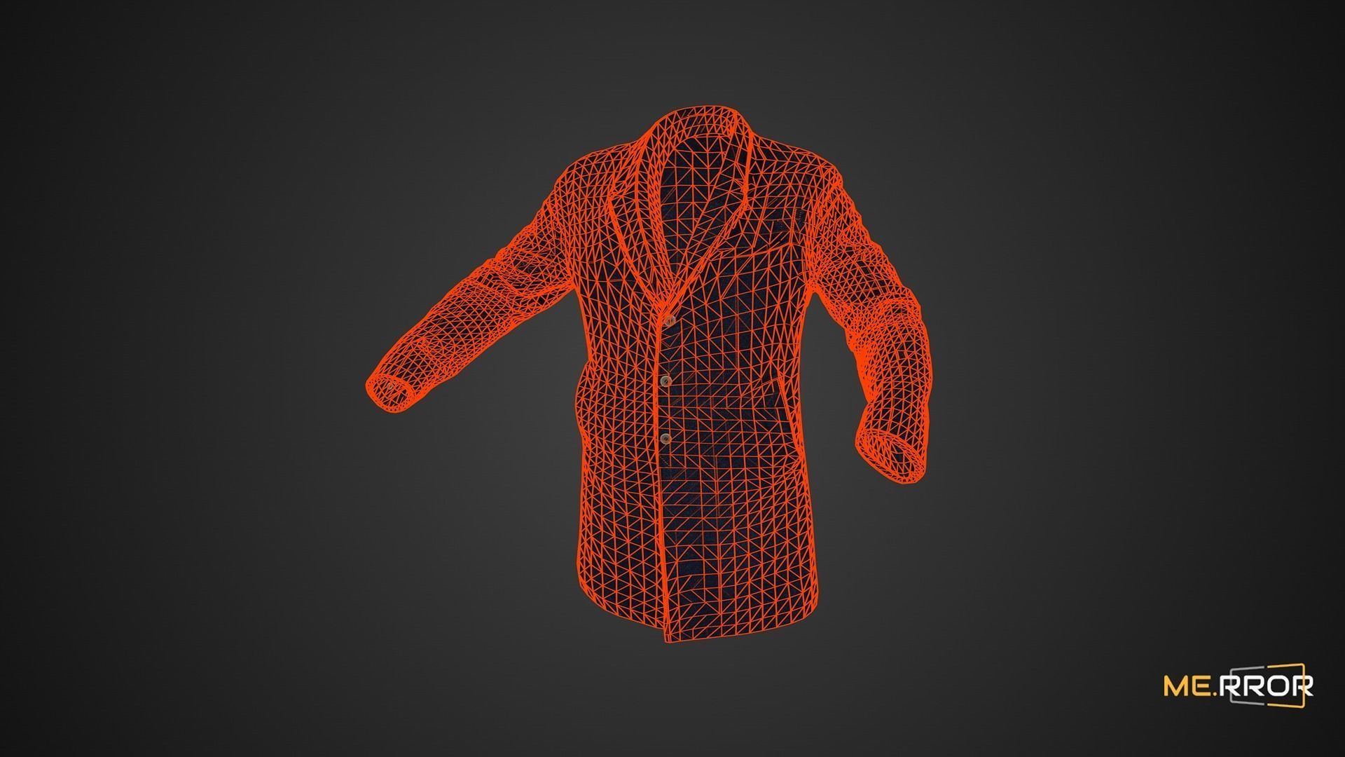 3D model Game Ready Male Navy Coat VR / AR / low-poly | CGTrader