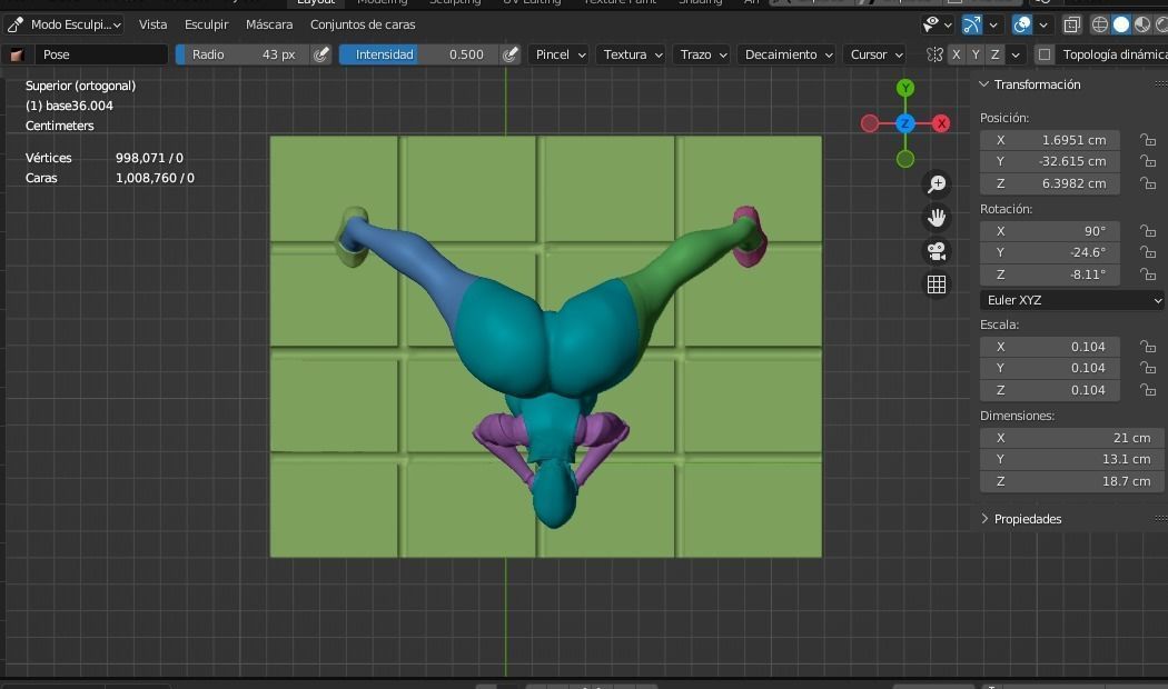haydee pose jack 3D model 3D printable | CGTrader