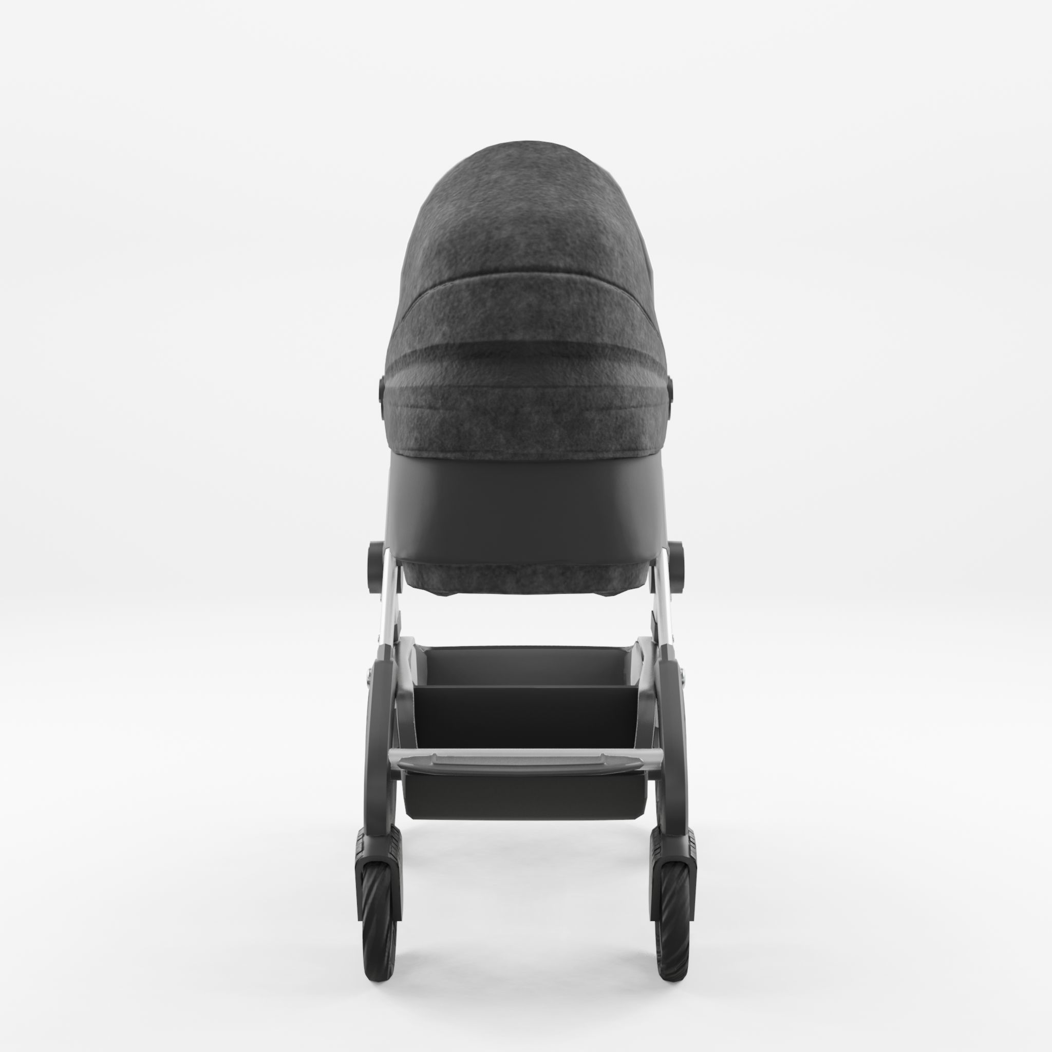 3D model 3D Model of Prams and Strollers - Silver Cross Wave Granite 2020 VR / AR / low-poly ...