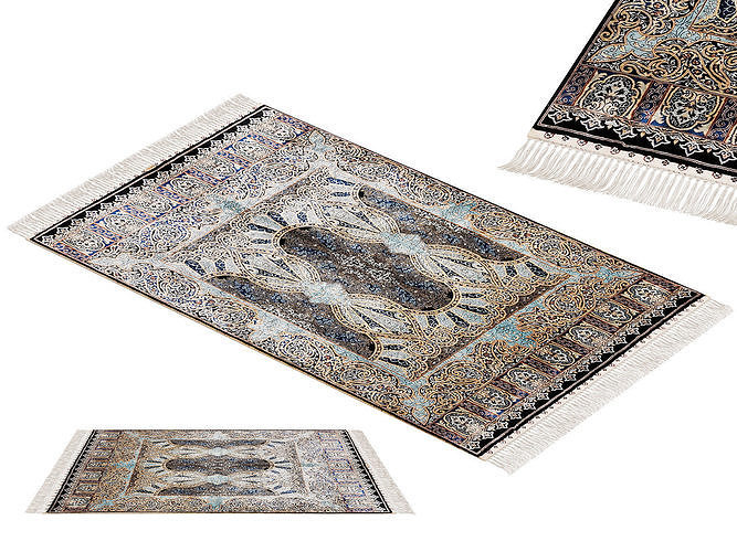 Turkish carpet with tassels 3D model | CGTrader