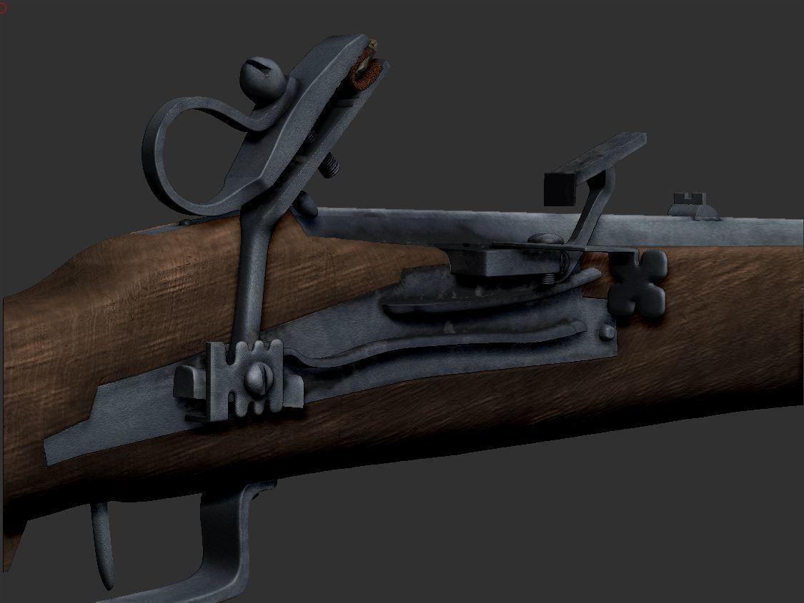 3D model Musket 17th century VR / AR / low-poly | CGTrader