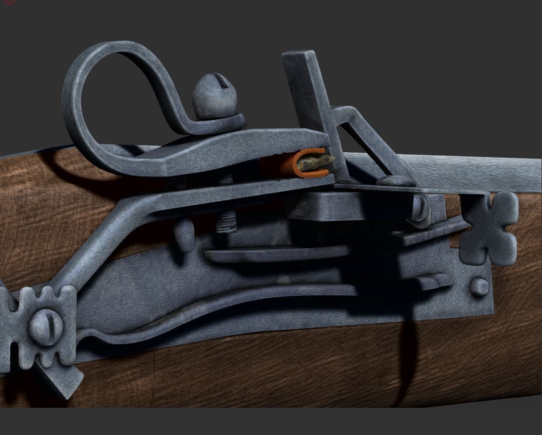 3D model Musket 17th century VR / AR / low-poly | CGTrader