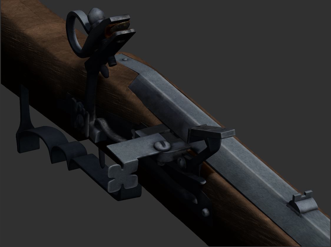 3D model Musket 17th century VR / AR / low-poly | CGTrader