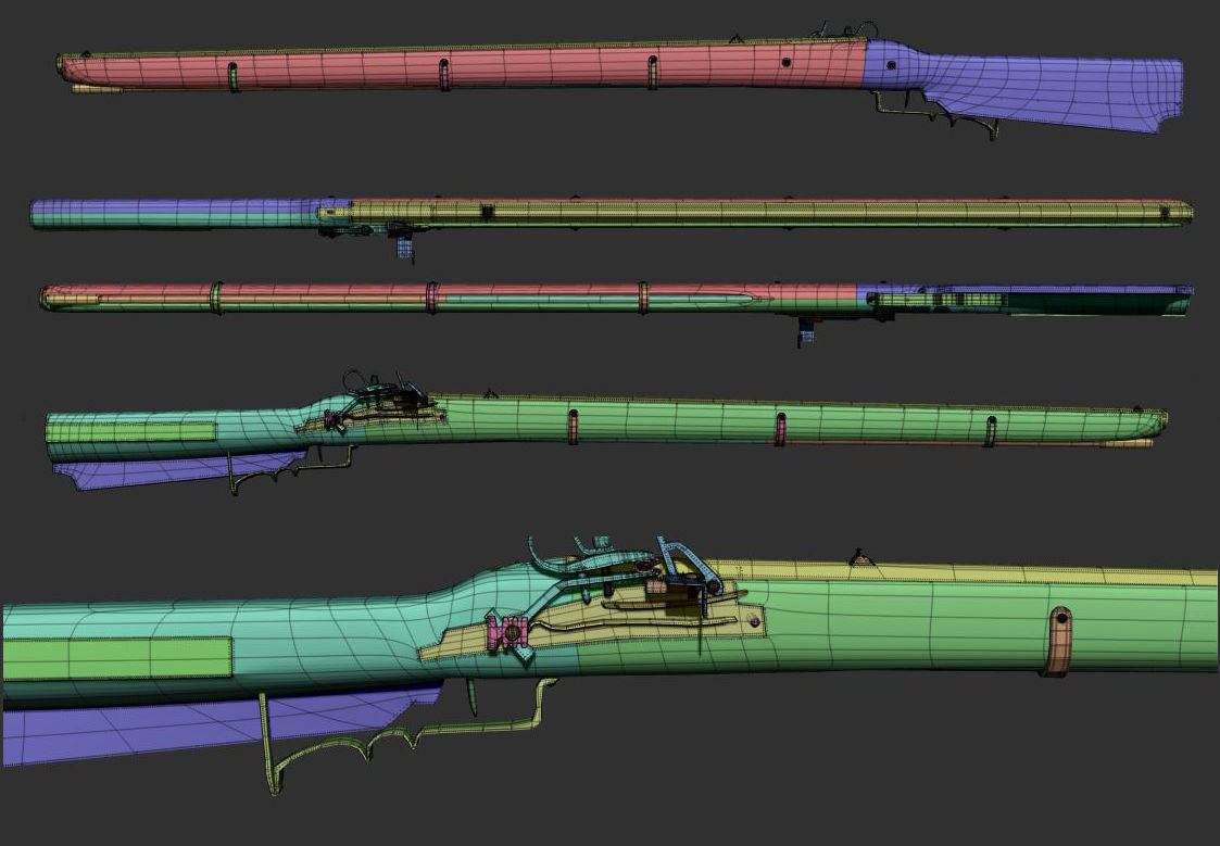 3D model Musket 17th century VR / AR / low-poly | CGTrader