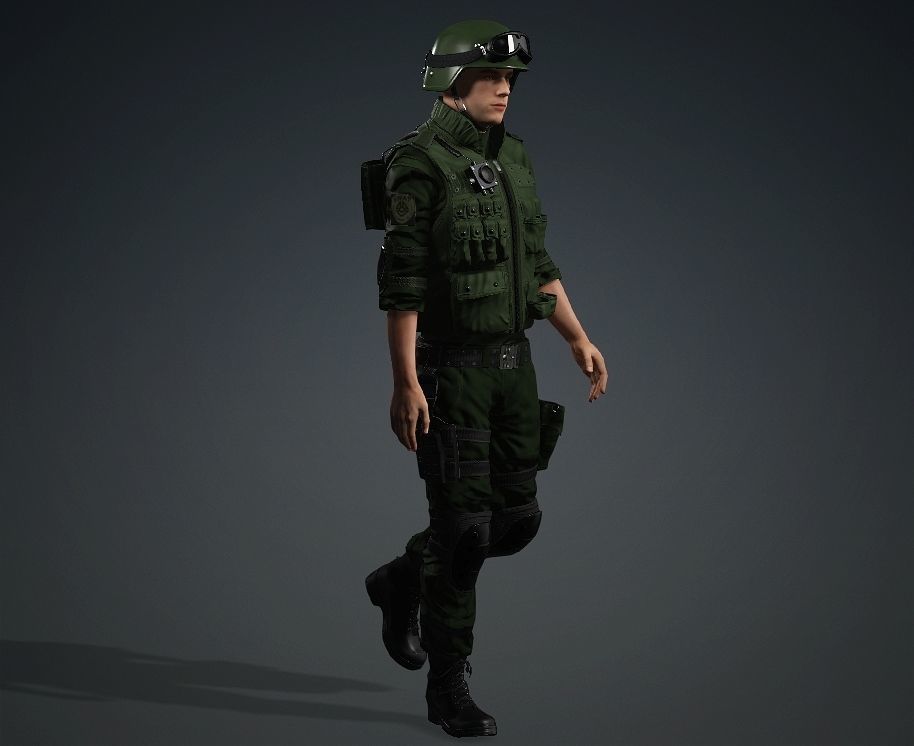 Army Officer 3D model | CGTrader