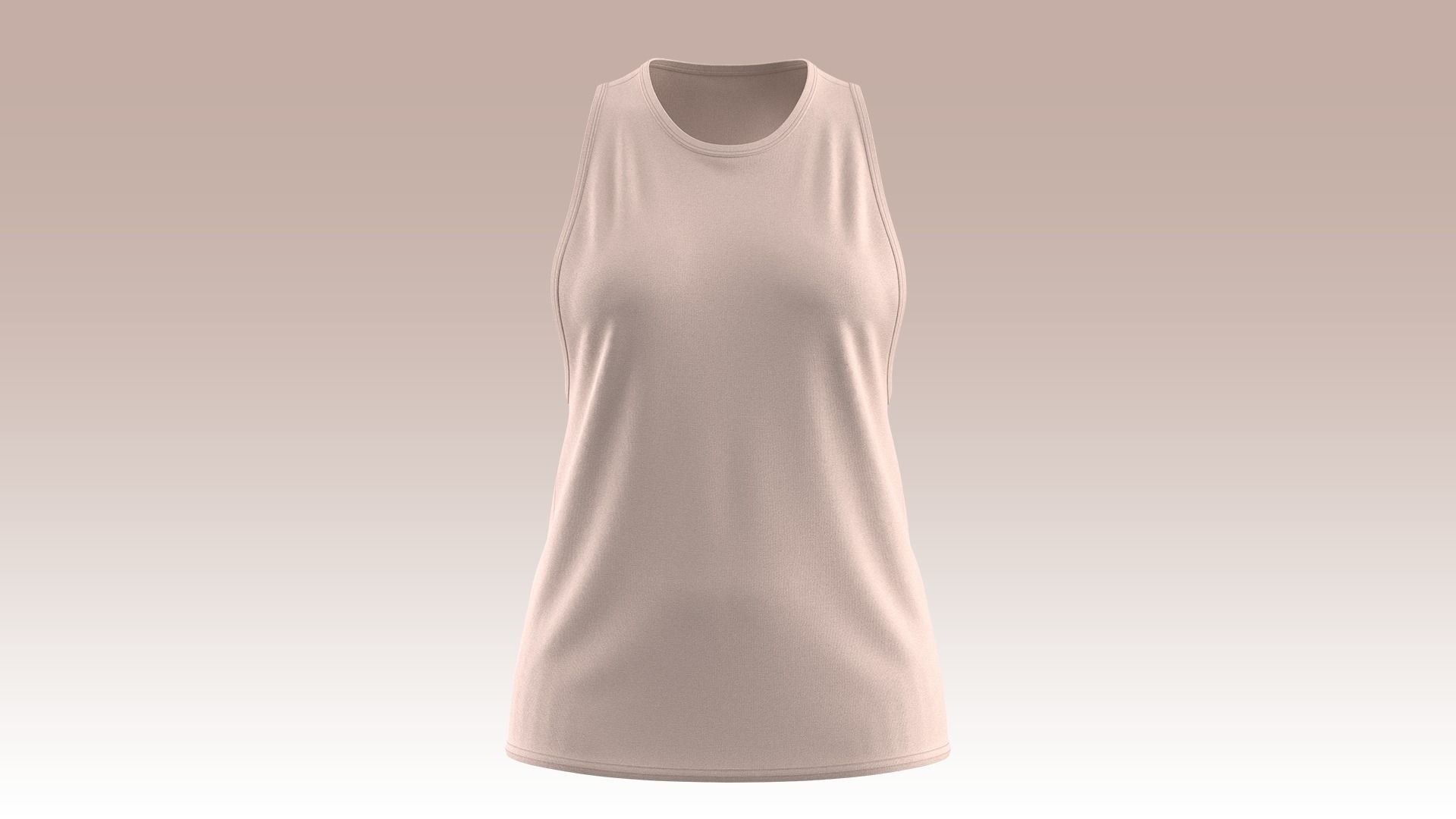 Female Sport Top Women Workout Tank Top 3D model | CGTrader