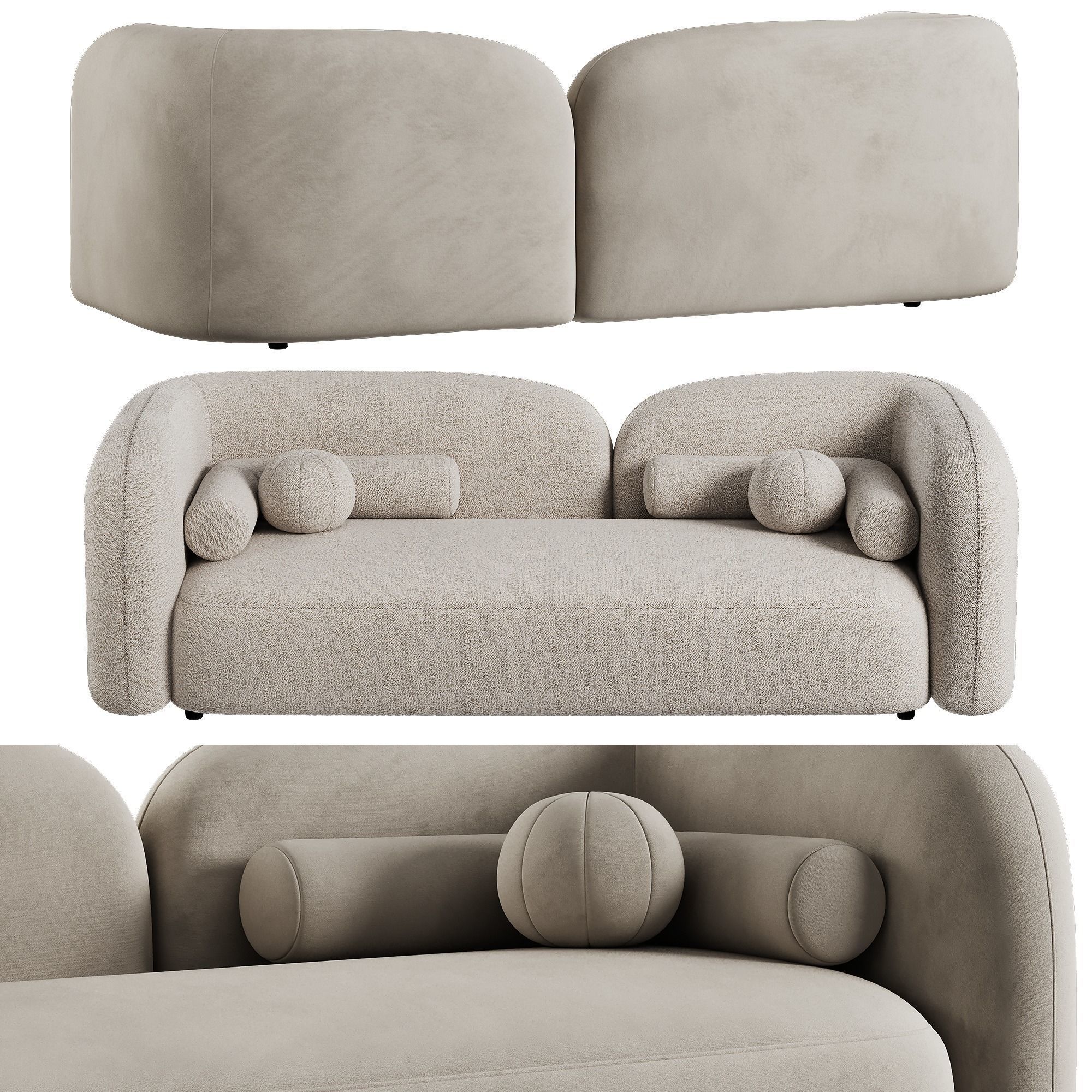 3D model BODRUM SOFA VR / AR / low-poly | CGTrader