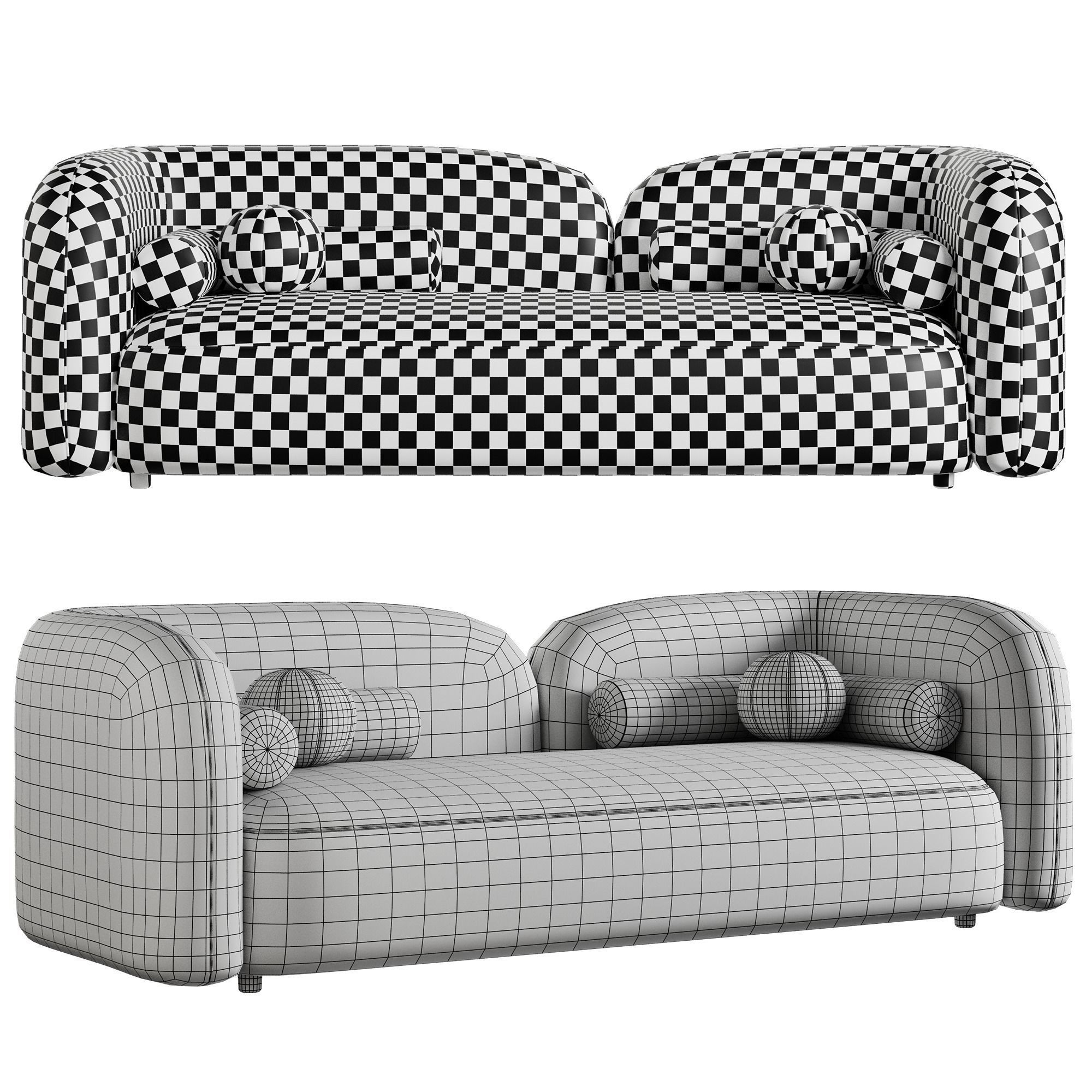 3D model BODRUM SOFA VR / AR / low-poly | CGTrader