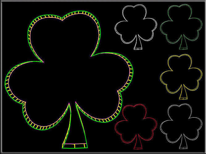 3D model Shamrock Wire Frame VR / AR / low-poly | CGTrader