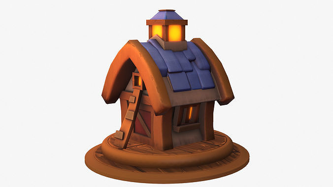3D model LowPoly Stylized Small House VR / AR / low-poly | CGTrader