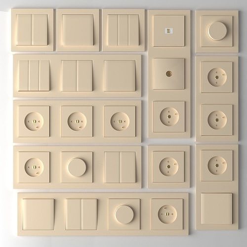 3D model switches and sockets 3D model VR / AR / low-poly | CGTrader