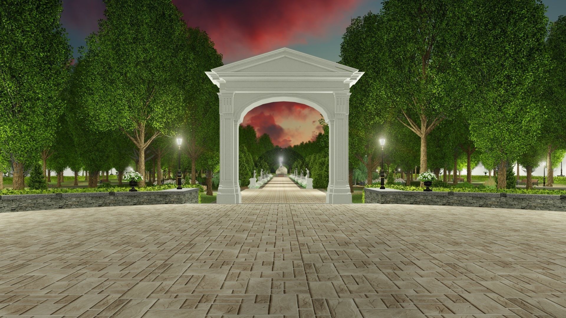 3D model of the city park 3D model | CGTrader