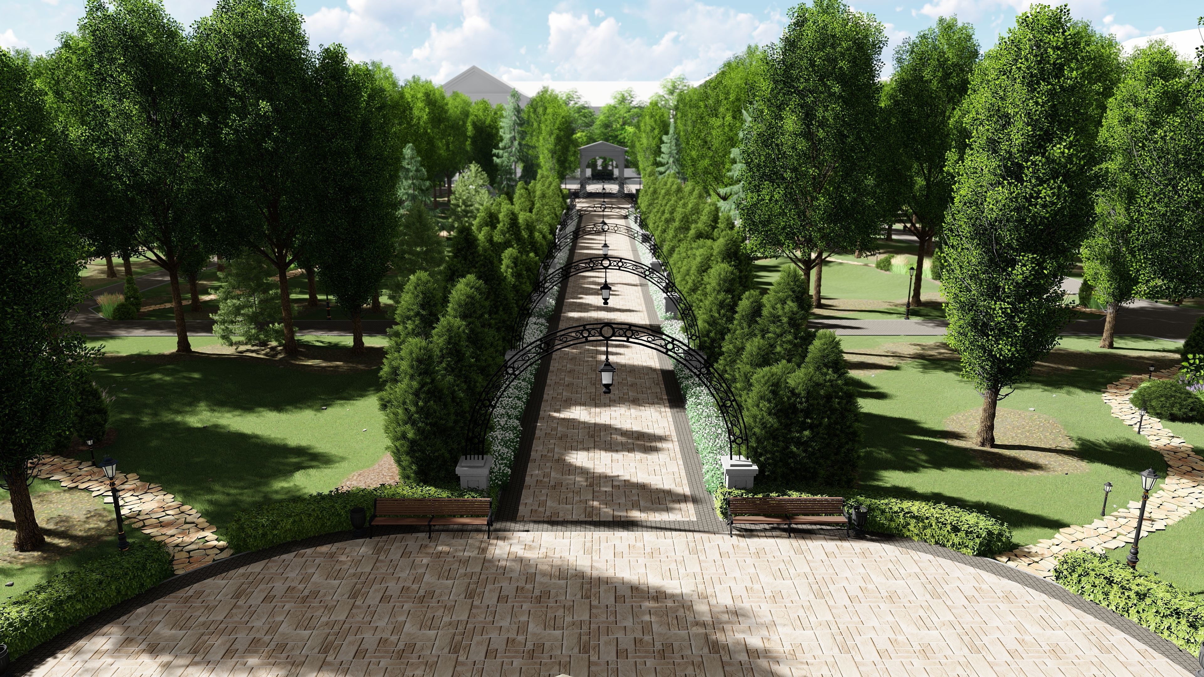 3D model of the city park 3D model | CGTrader