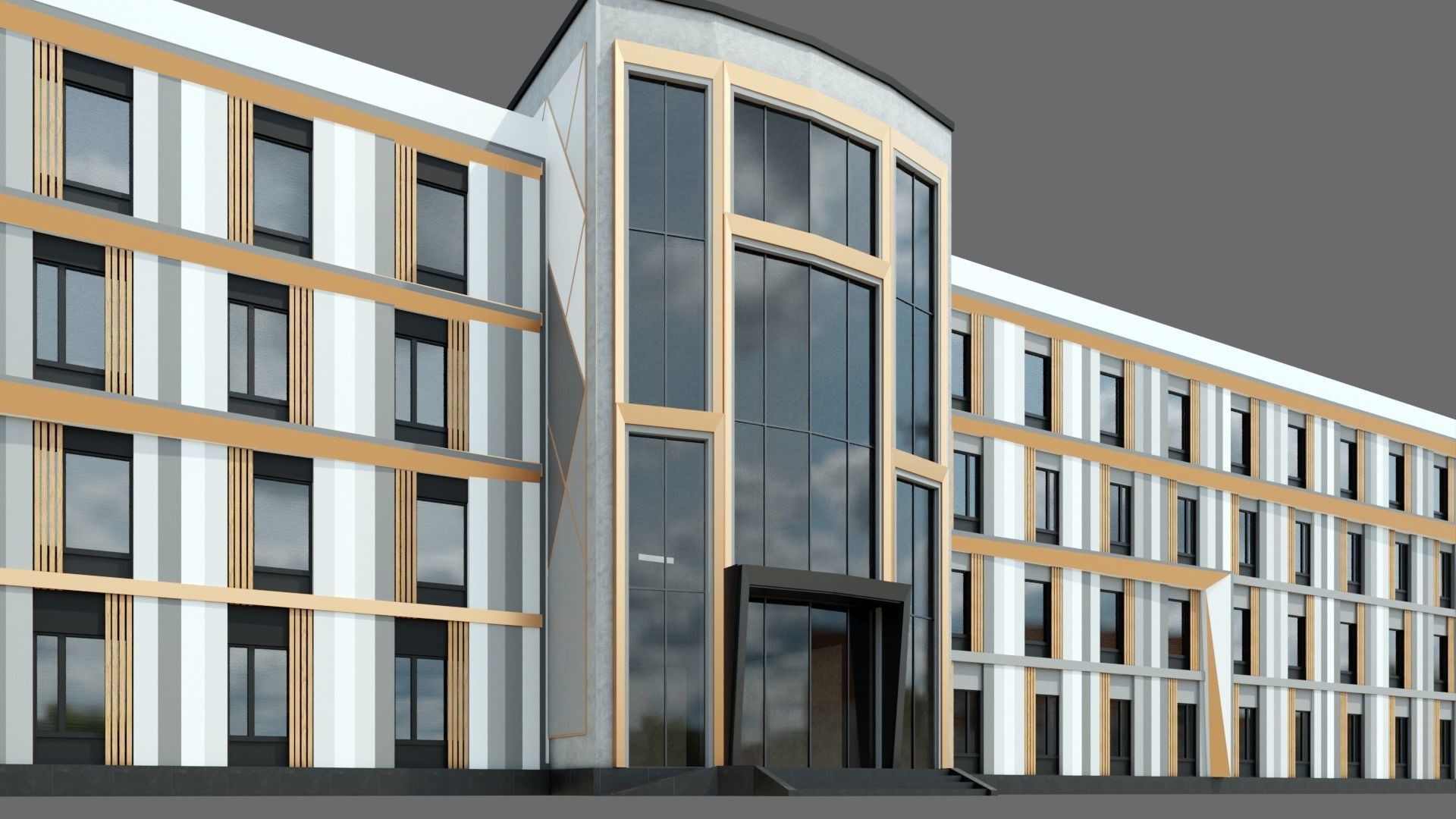 High School ID029 3D model | CGTrader