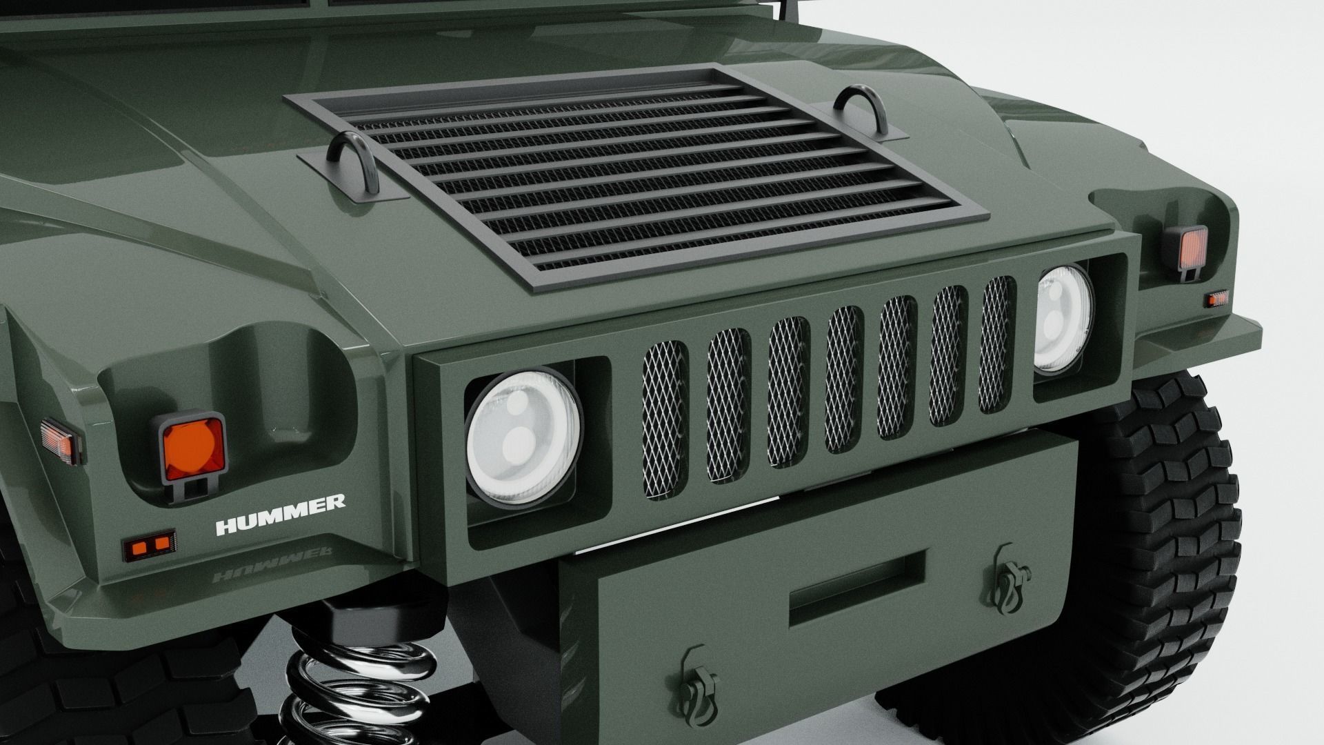 HUMVEE 1993 old HUMMER H1 FOR SUBDIVISION 3D model | CGTrader