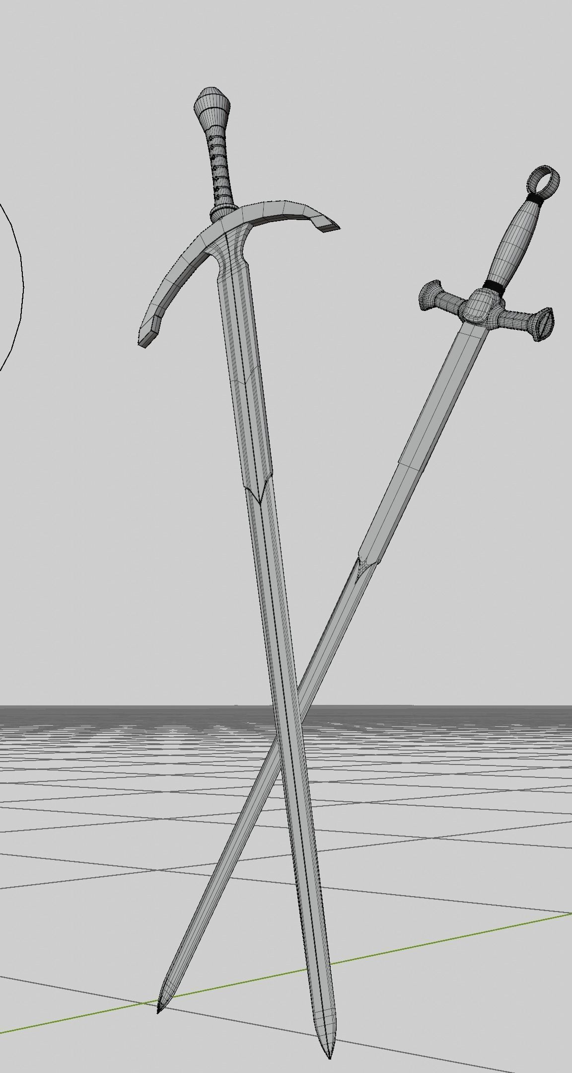 Twin Swords 3D model | CGTrader
