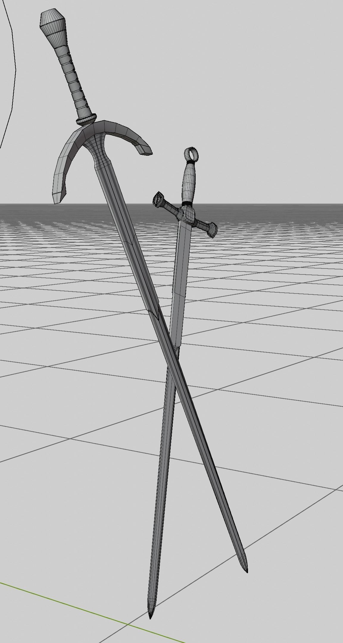Twin Swords 3d Model Cgtrader