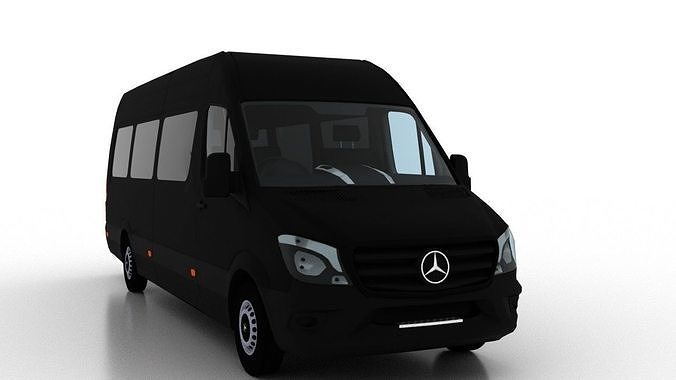 Mercedes Benz Sprinter L4H2 2015 Passenger UK 3D model | CGTrader