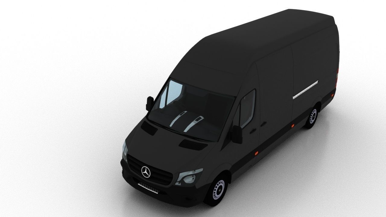 Mercedes Benz Sprinter L3H3 2015 Cargo UK 3D model | CGTrader