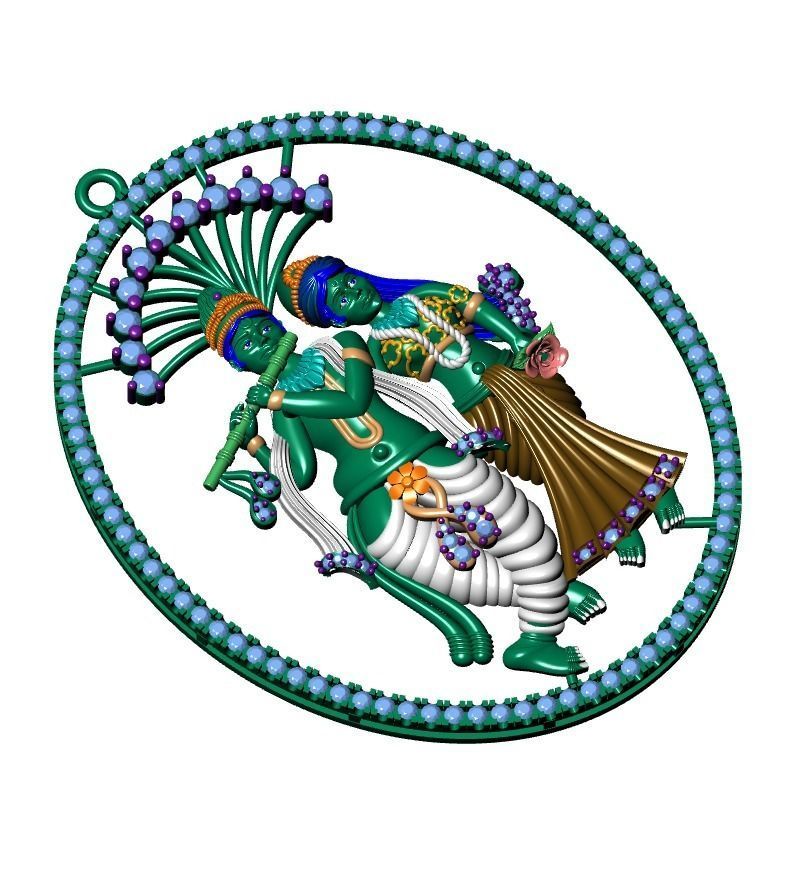 rhada krishna 3D model | CGTrader
