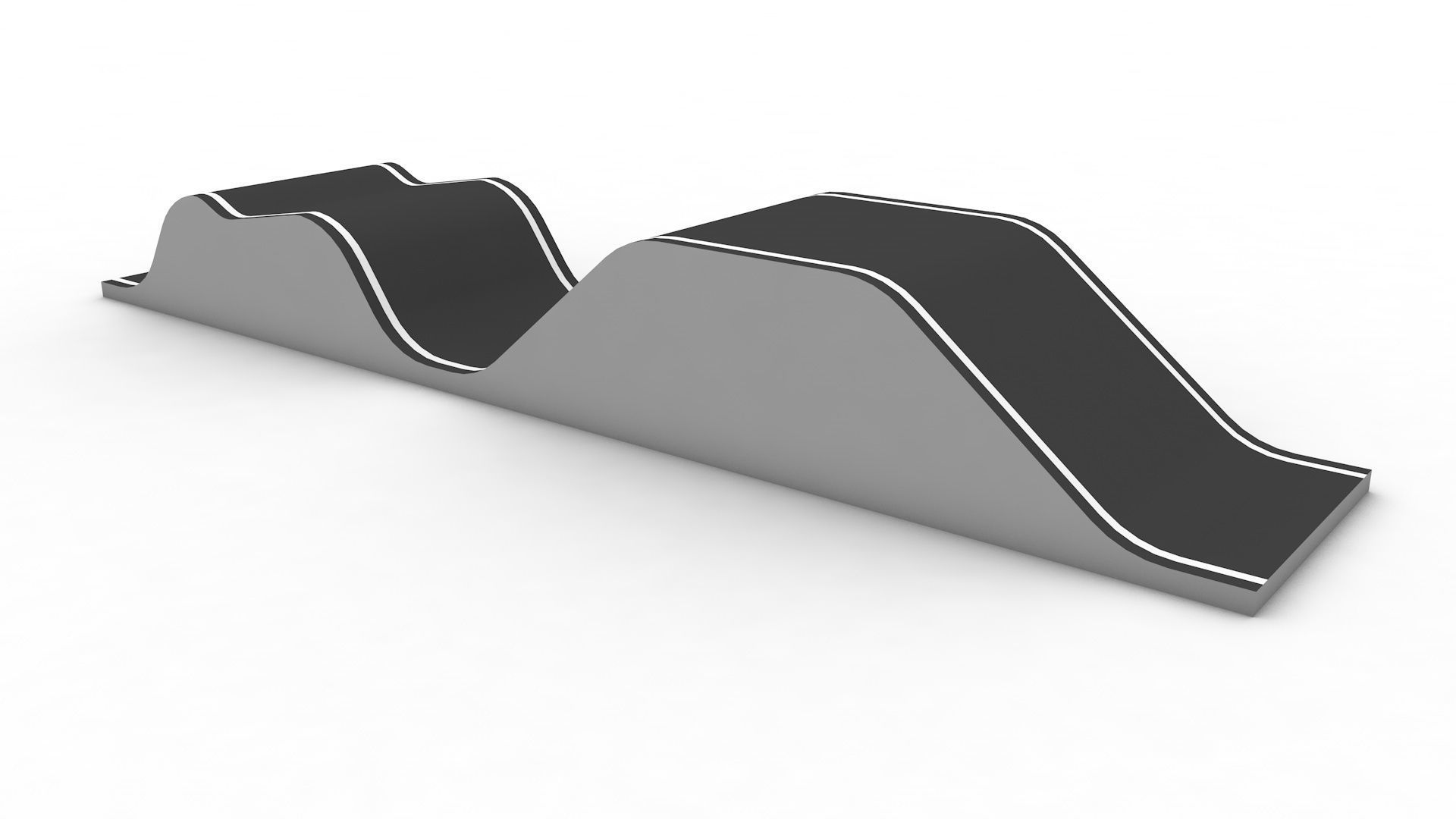Pump track kit and 3 pre-built tracks 3D model | CGTrader