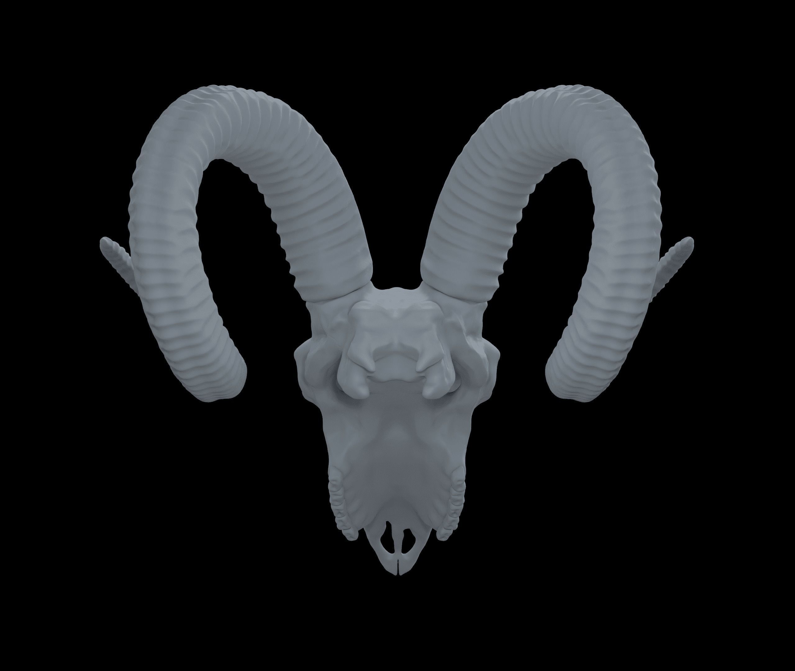 Ram Skull HighPoly free 3D model | CGTrader