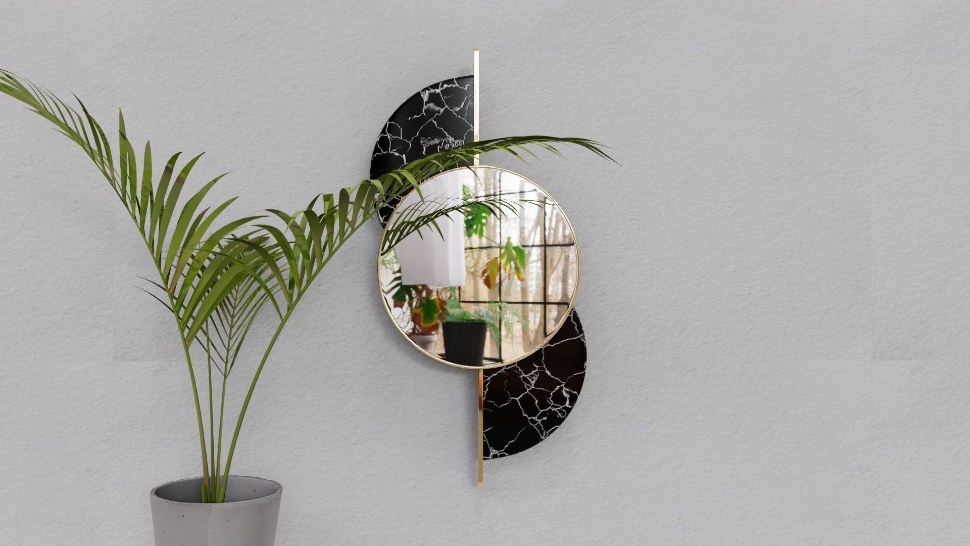 Marble Design Mirror 3D 3D model | CGTrader