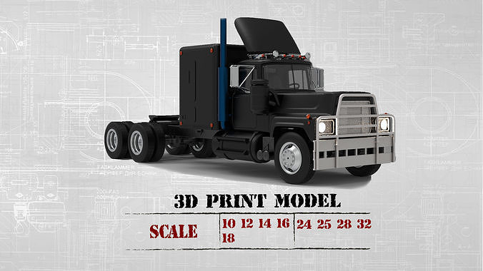 STL printable truck model kit rubber duck from the movie 3D model 3D ...