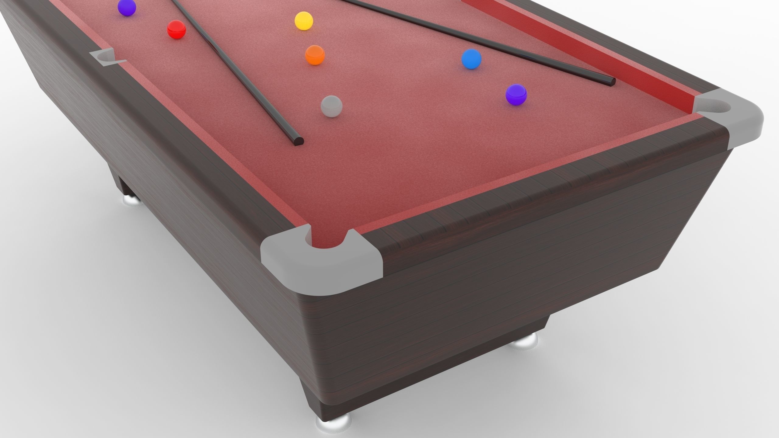 3D model Billiards table VR / AR / low-poly | CGTrader