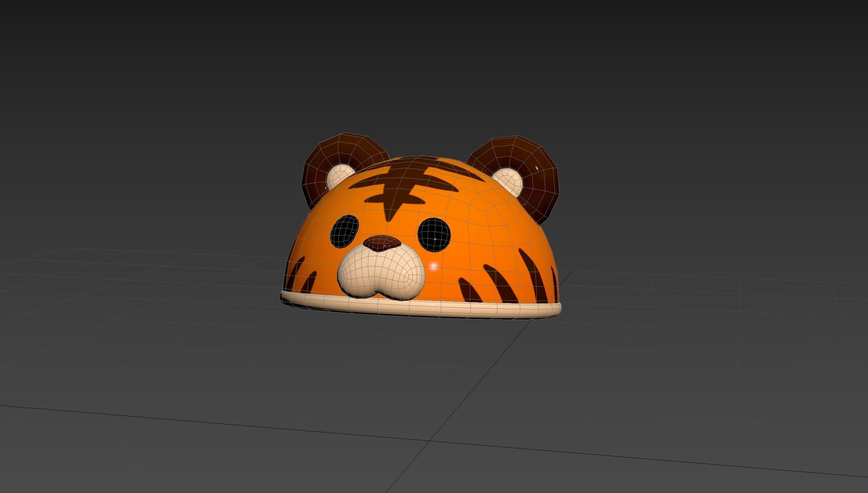 Hat022 Tiger Hat 3D model | CGTrader