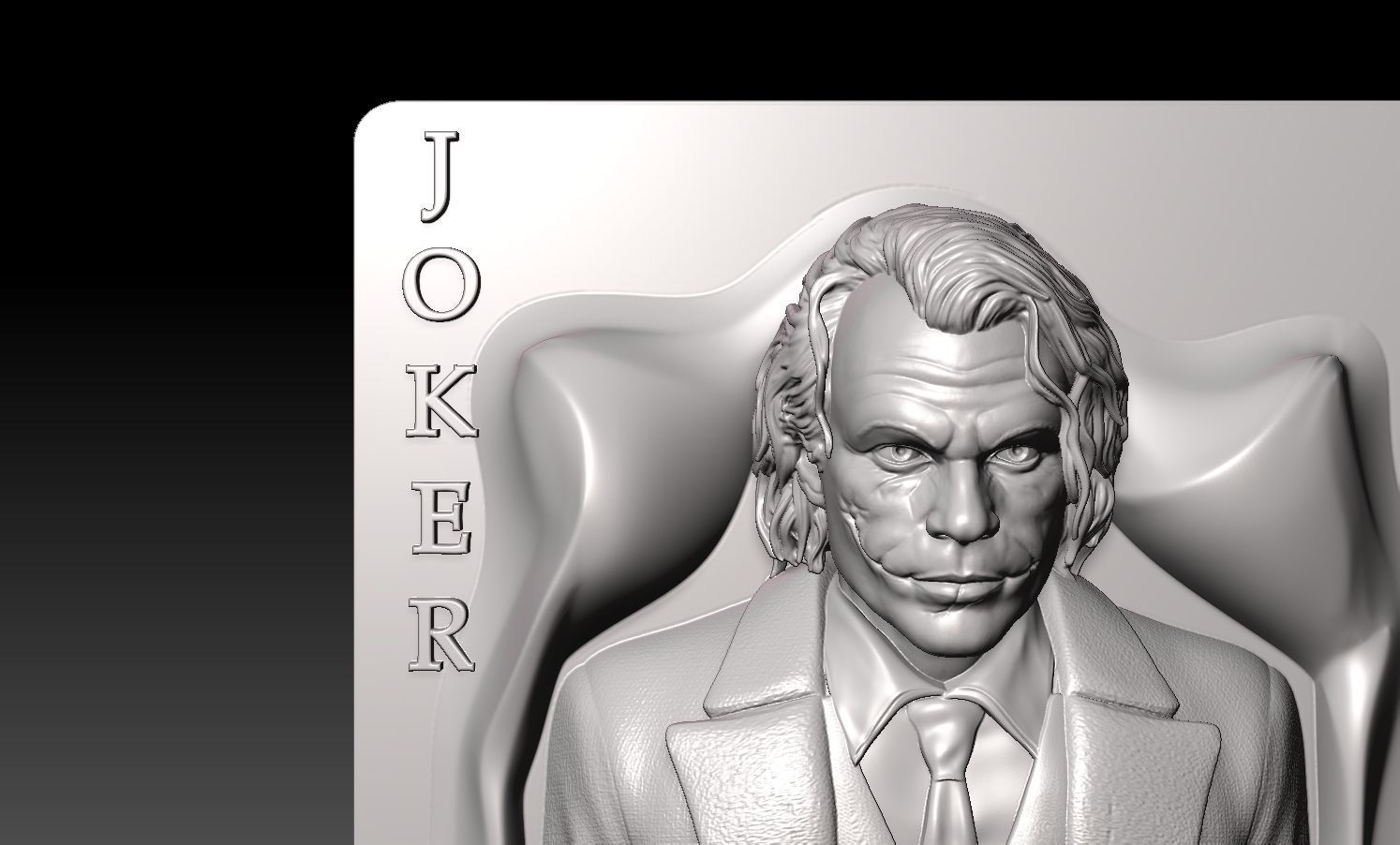 Joker-Heath Ledger 3D model 3D printable | CGTrader