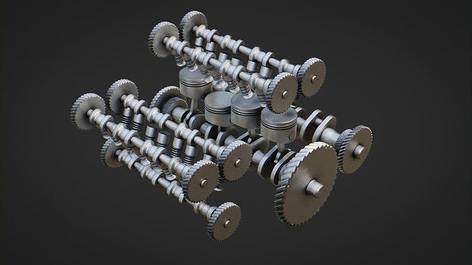 3D model Engine Parts VR / AR / low-poly | CGTrader