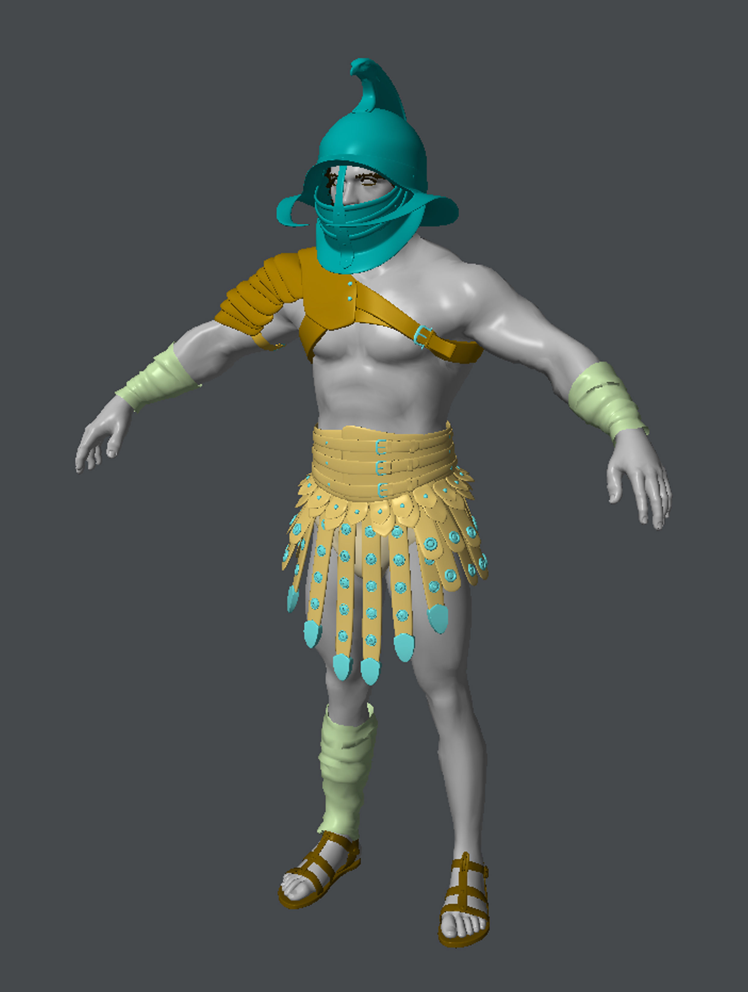 3D model Gladiator Murmillo 2023 VR / AR / low-poly | CGTrader