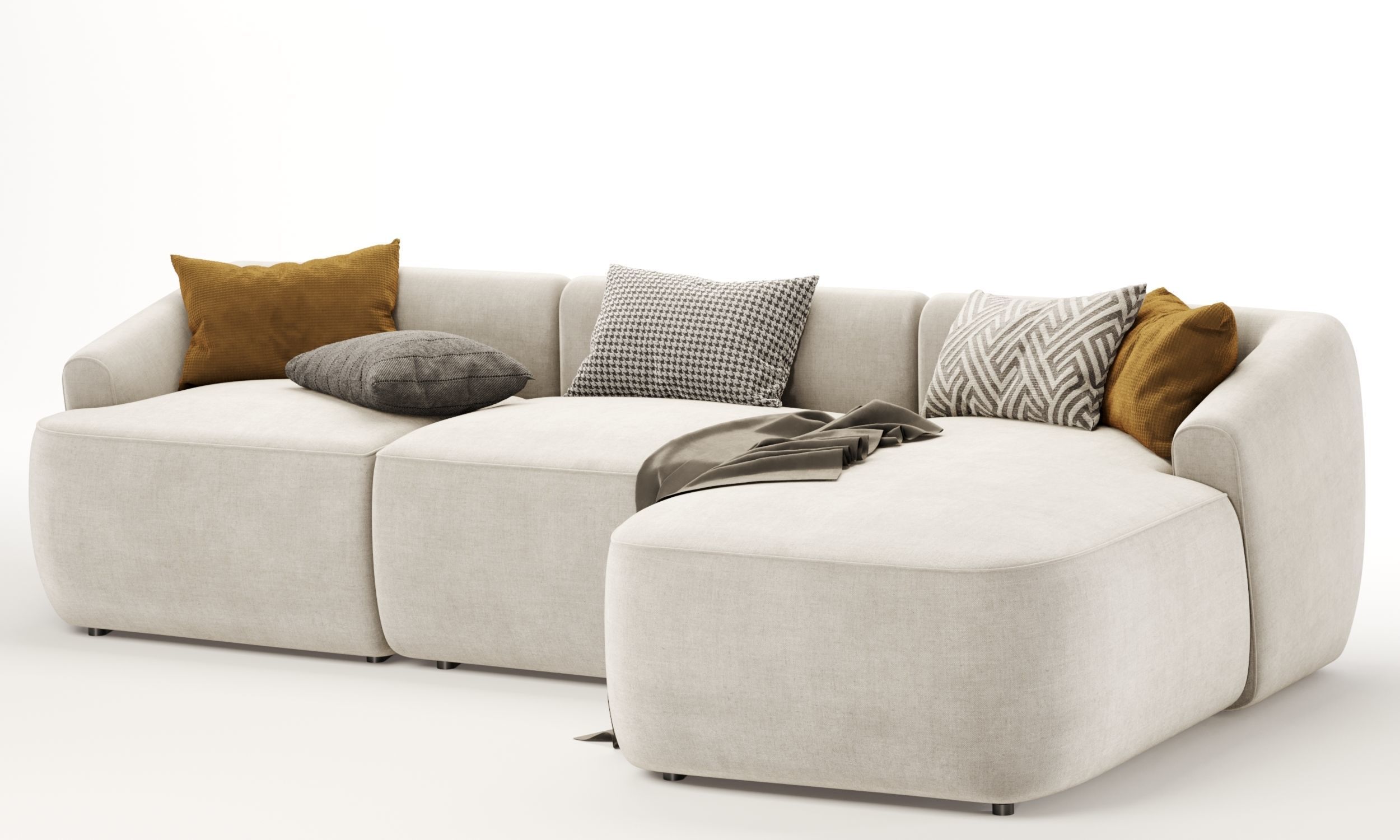 Modular hoekbank Sofia sectional 3D model | CGTrader